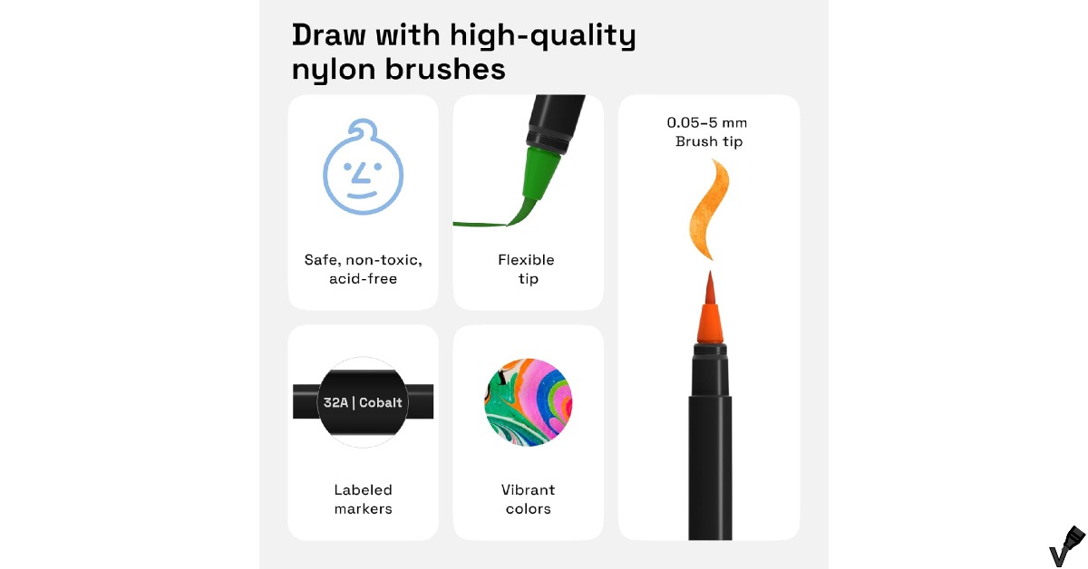 ARTISTRO 24 Watercolor Markers - Coloring Markers - Review 2025 ...