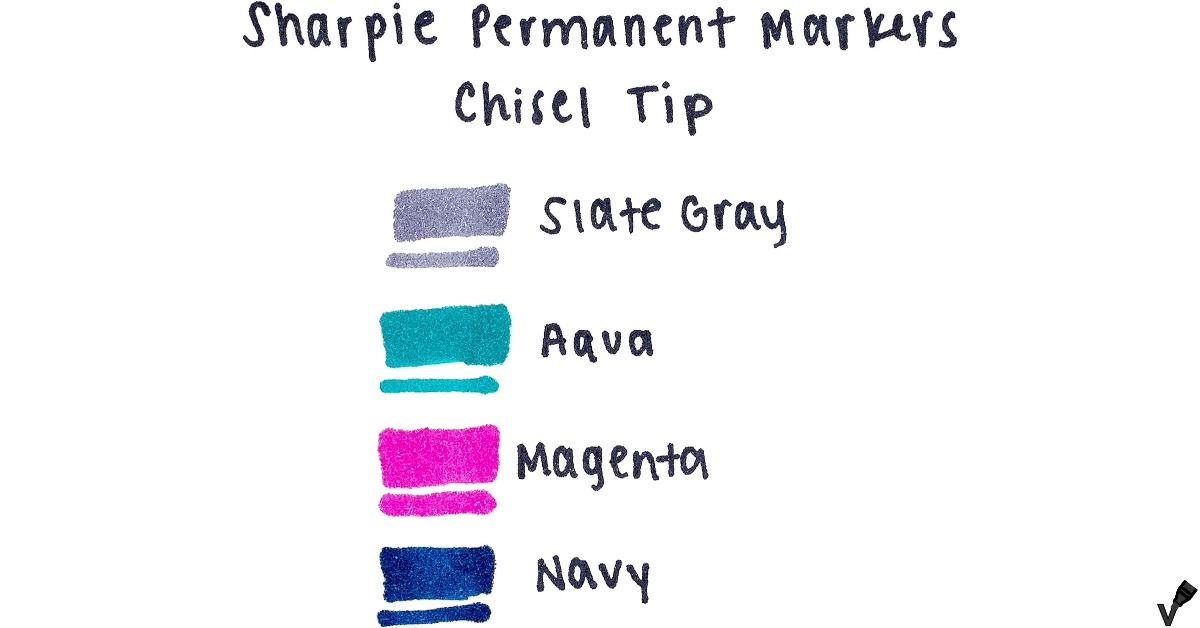 Sharpie Chisel Tip Permanent Marker - 4 Pack - Review - Marker Vibe
